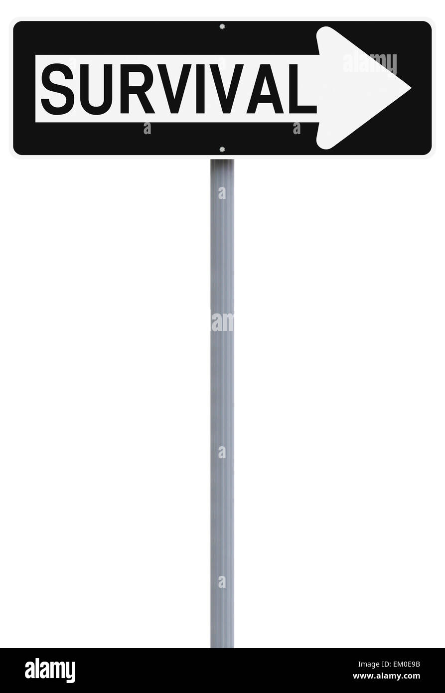 Arrow survival sign hi-res stock photography and images - Alamy