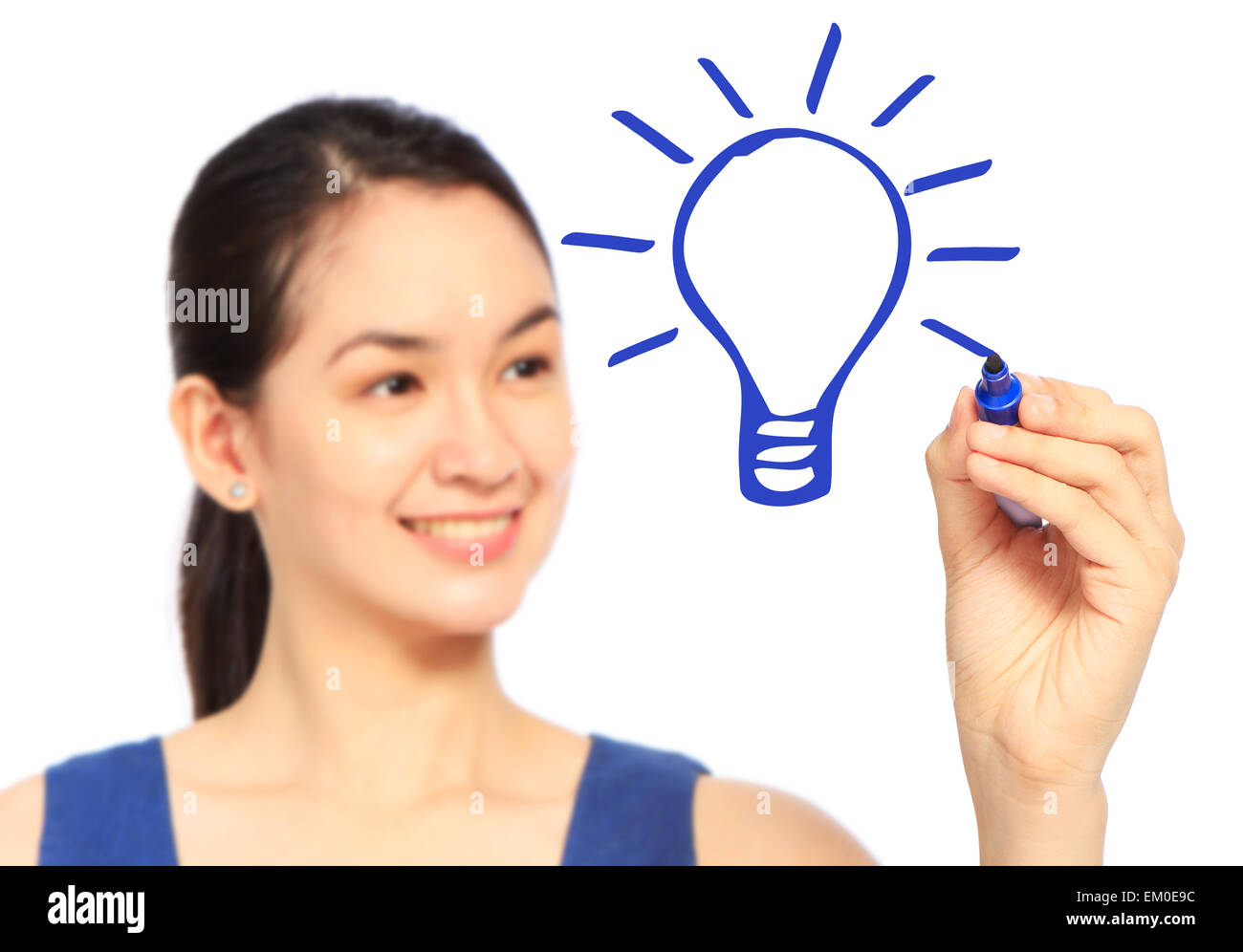 Woman creative idea board hi-res stock photography and images - Alamy