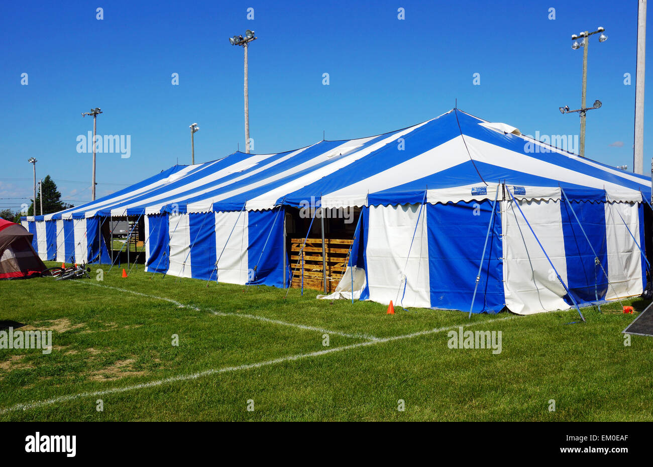 Tent at local fair Stock Photo - Alamy
