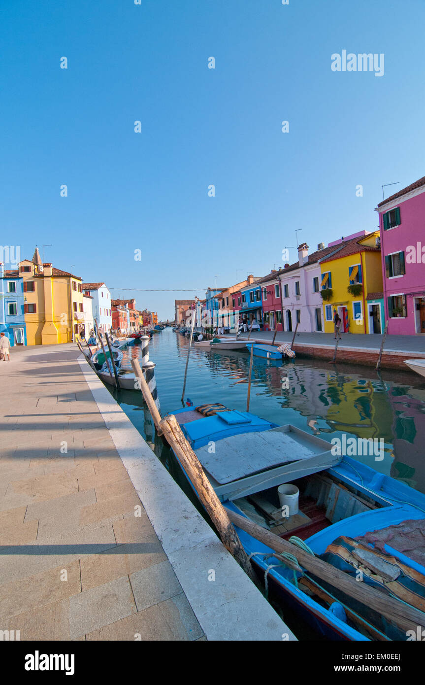 Italy Venice Burano island Stock Photo - Alamy