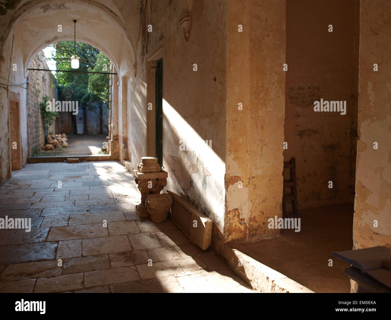 Monastery on Lokrum Island, near Dubrovnik, Croatia Stock Photo - Alamy