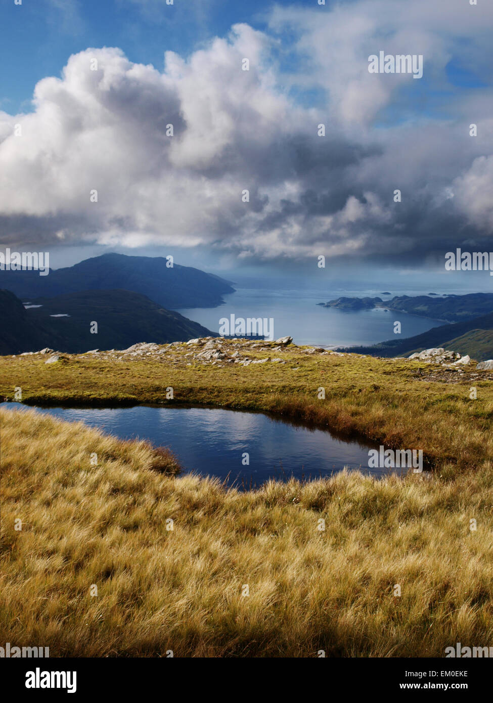 The view from Meall Buidhe in Knoydart, Scotland Stock Photo - Alamy
