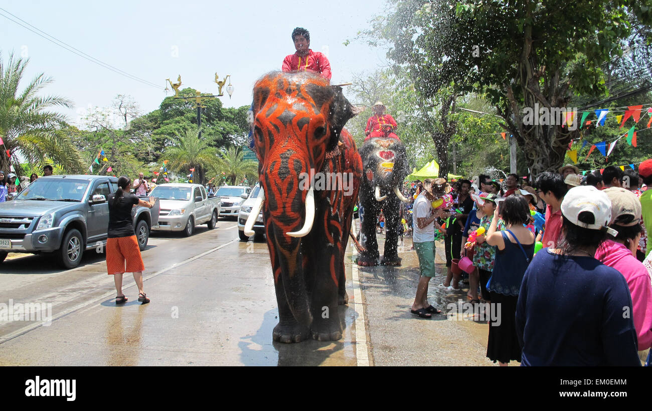 Songkran Festival is celebrated in a traditional New Year is Day from ...