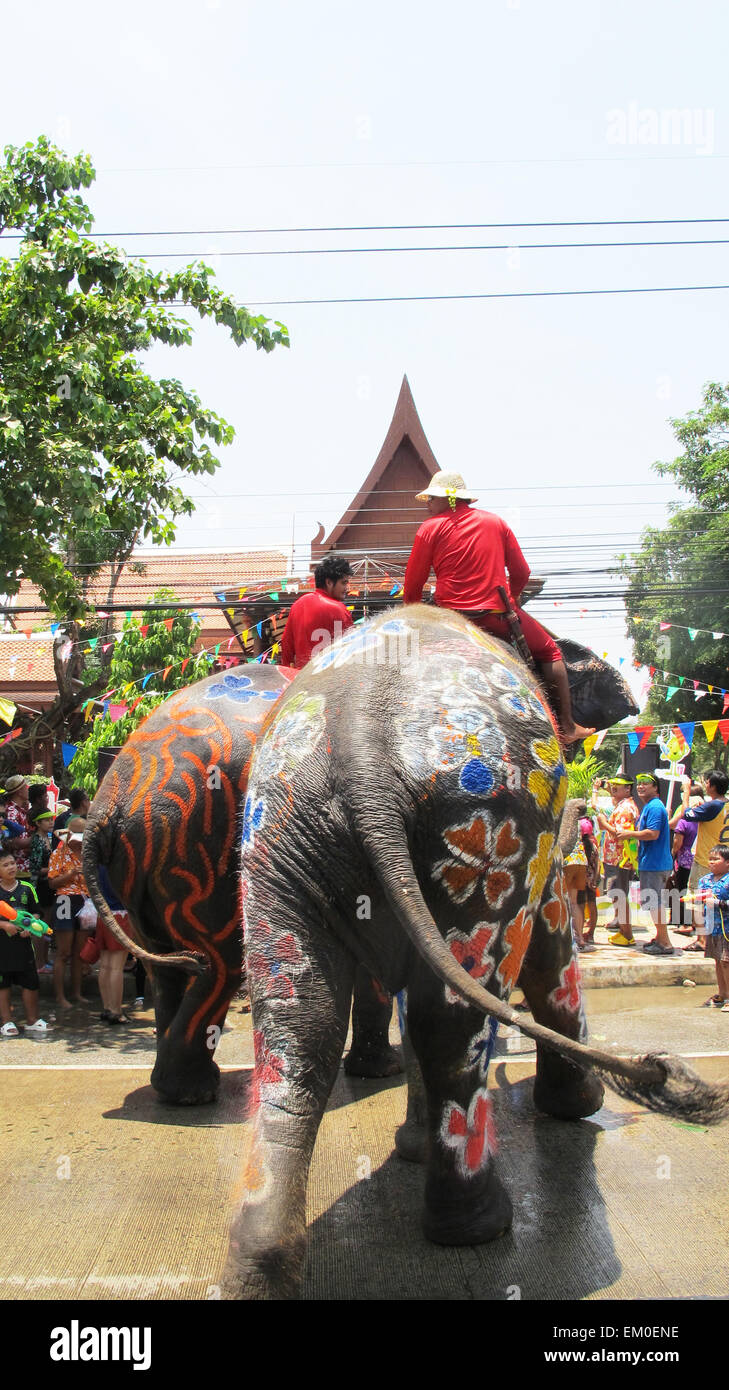 Songkran Festival is celebrated in a traditional New Year is Day from ...