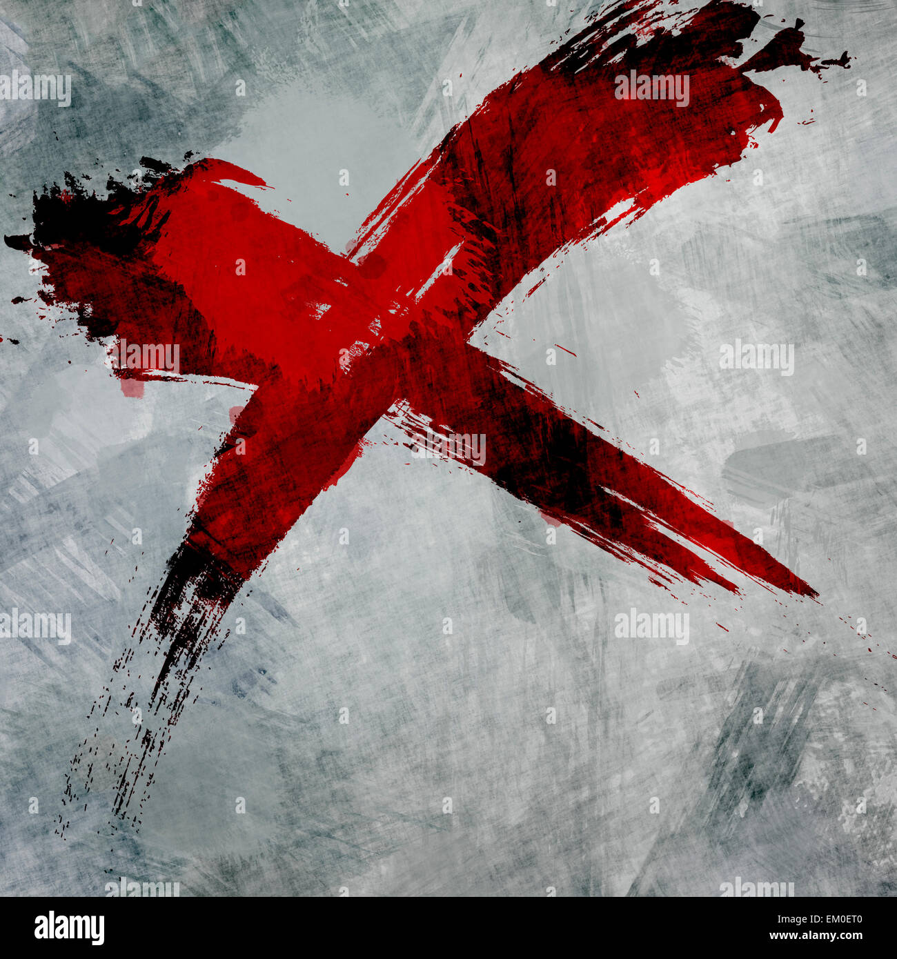 grunge red cross Stock Photo - Alamy