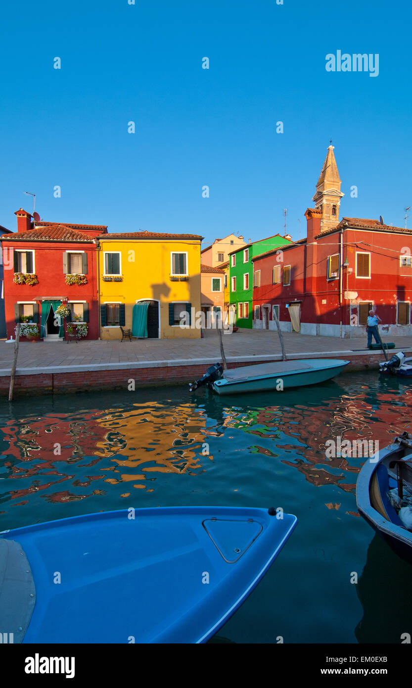 Italy Venice Burano island Stock Photo - Alamy