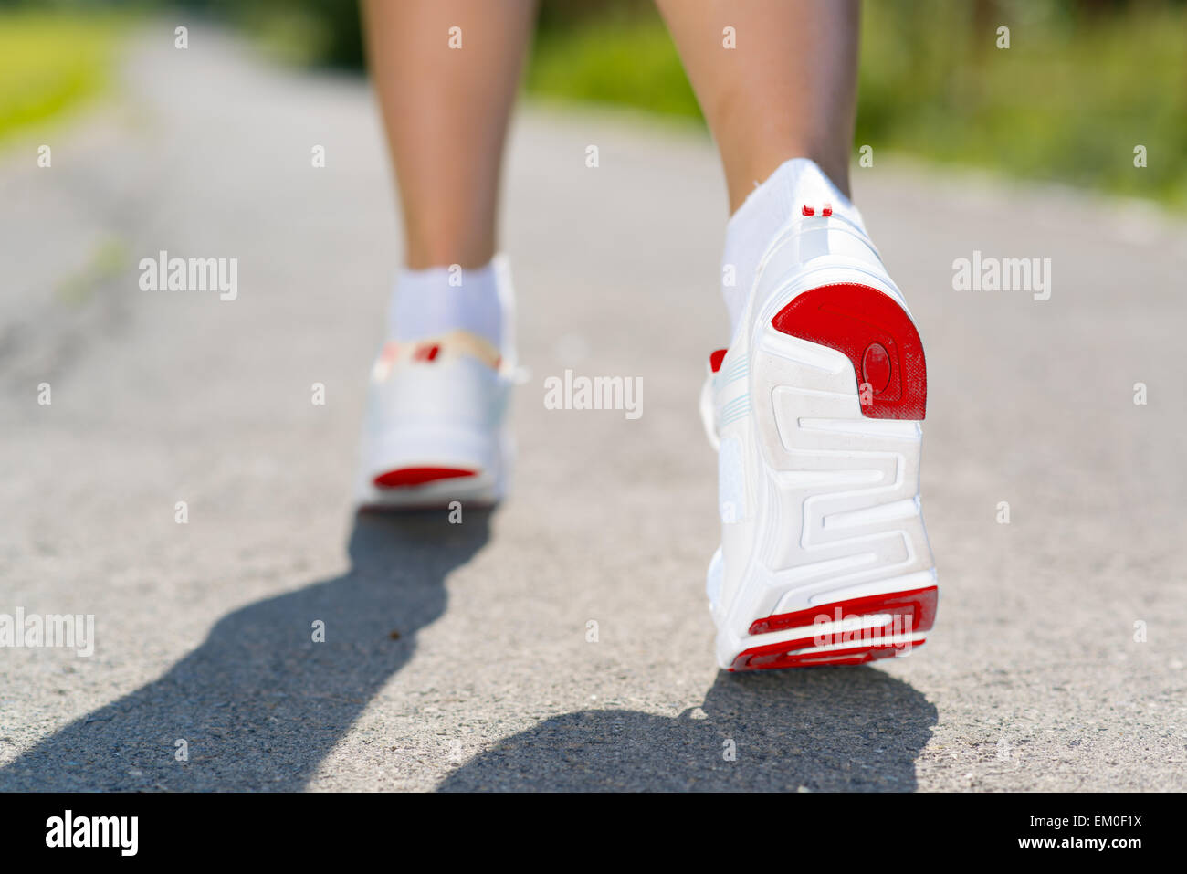 Female feet shoe cross hi-res stock photography and images - Alamy