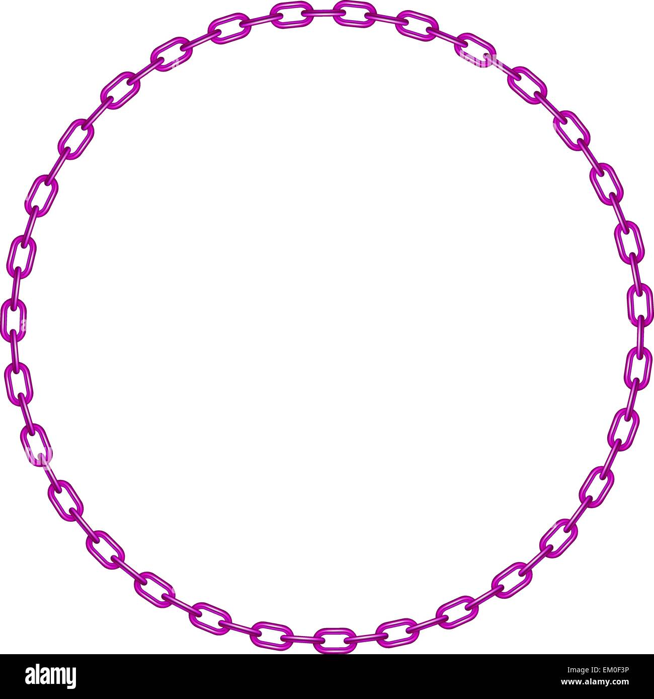 Purple chain in shape of circle Stock Vector Image & Art - Alamy