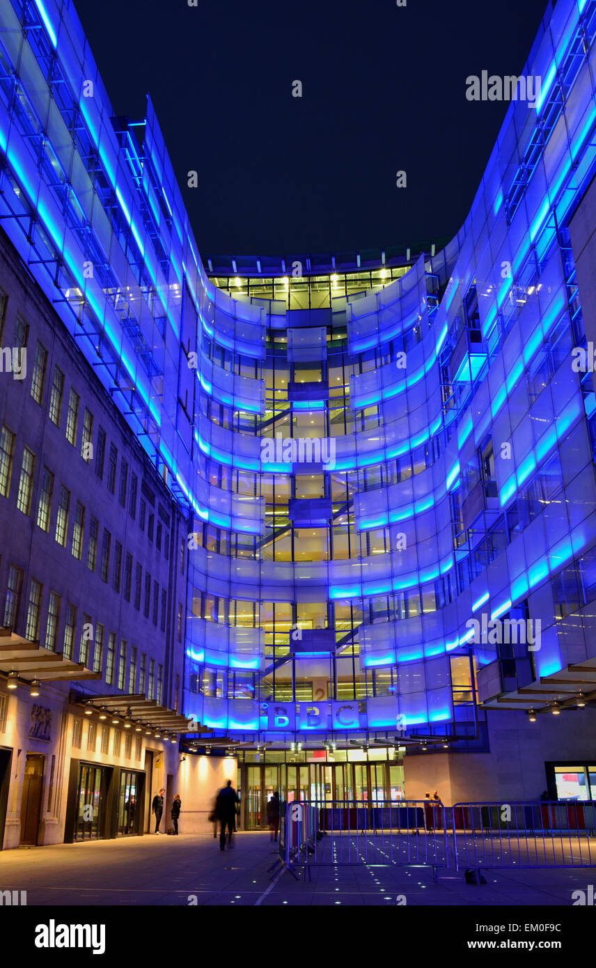 Bbc Broadcasting House Night Stock Photos & Bbc Broadcasting House ...