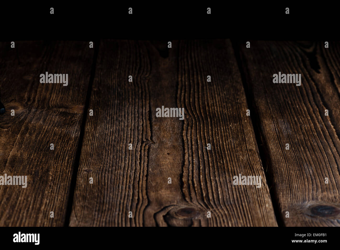 Dark and rustic wooden background (with black Copyspace Stock Photo - Alamy