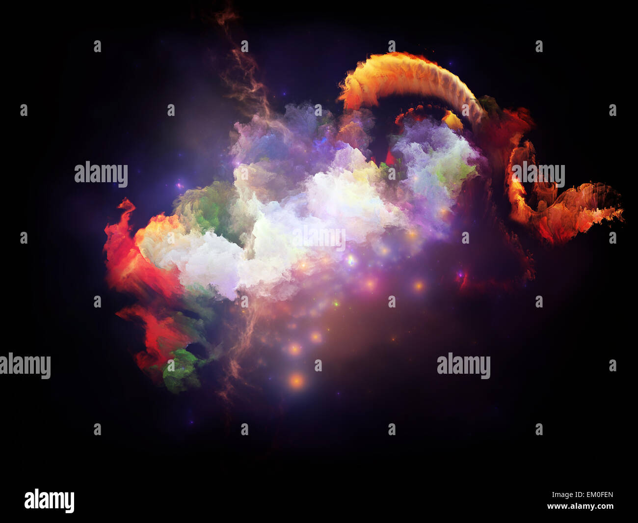 Colorful Design Nebulae Stock Photo - Alamy