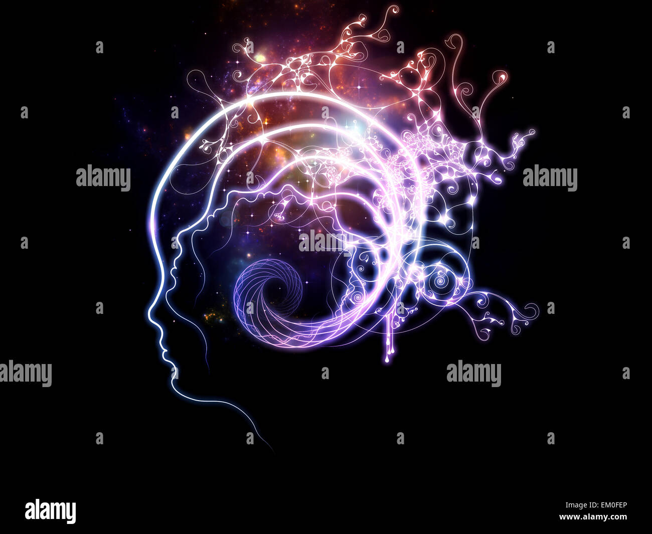 Glow of Inner Thoughts Stock Photo - Alamy