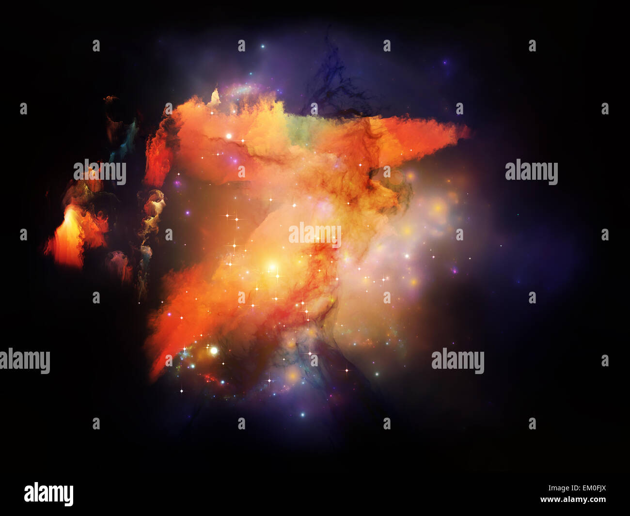 Cool Design Nebulae Stock Photo - Alamy