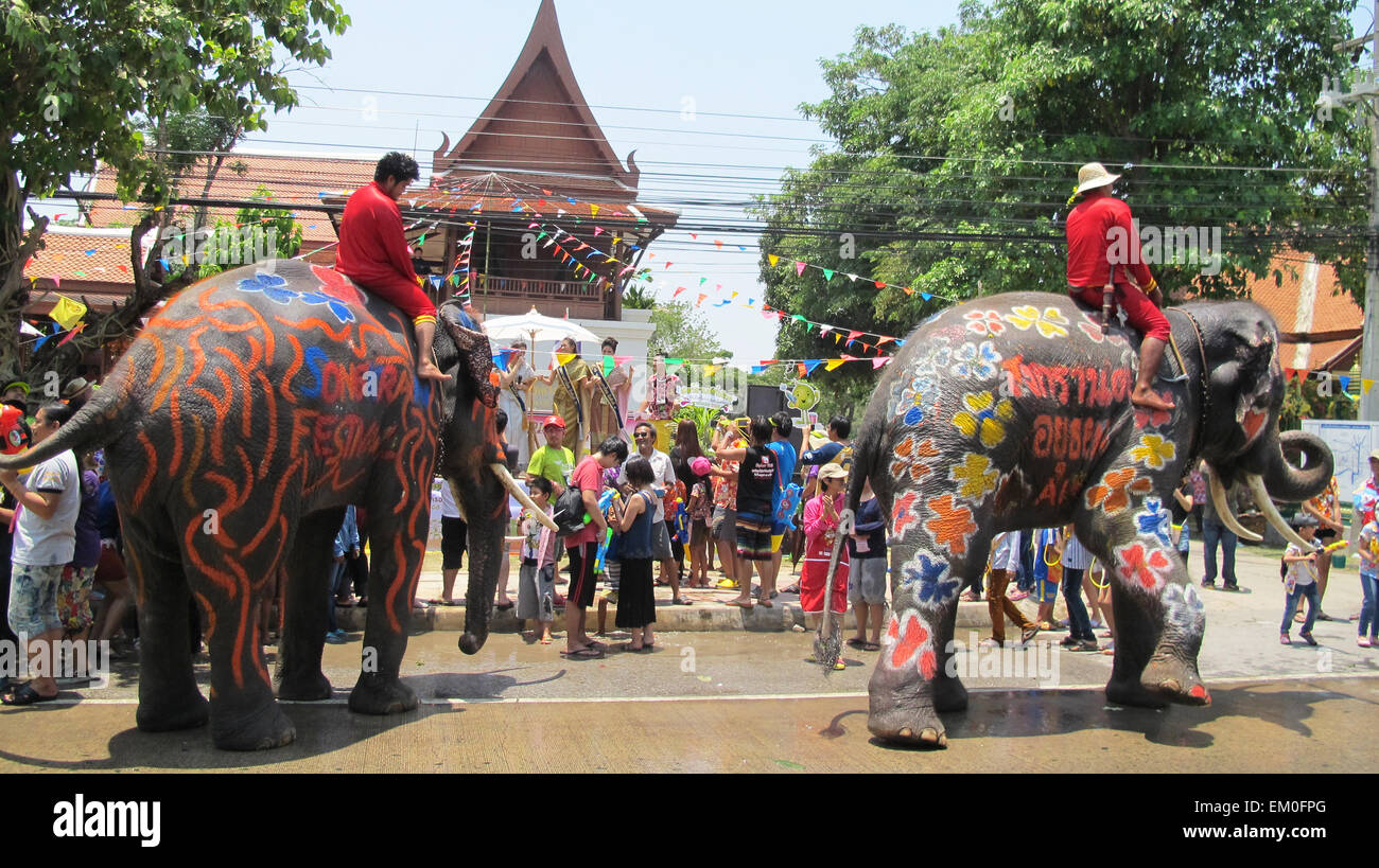 Songkran Festival is celebrated in a traditional New Year is Day from ...