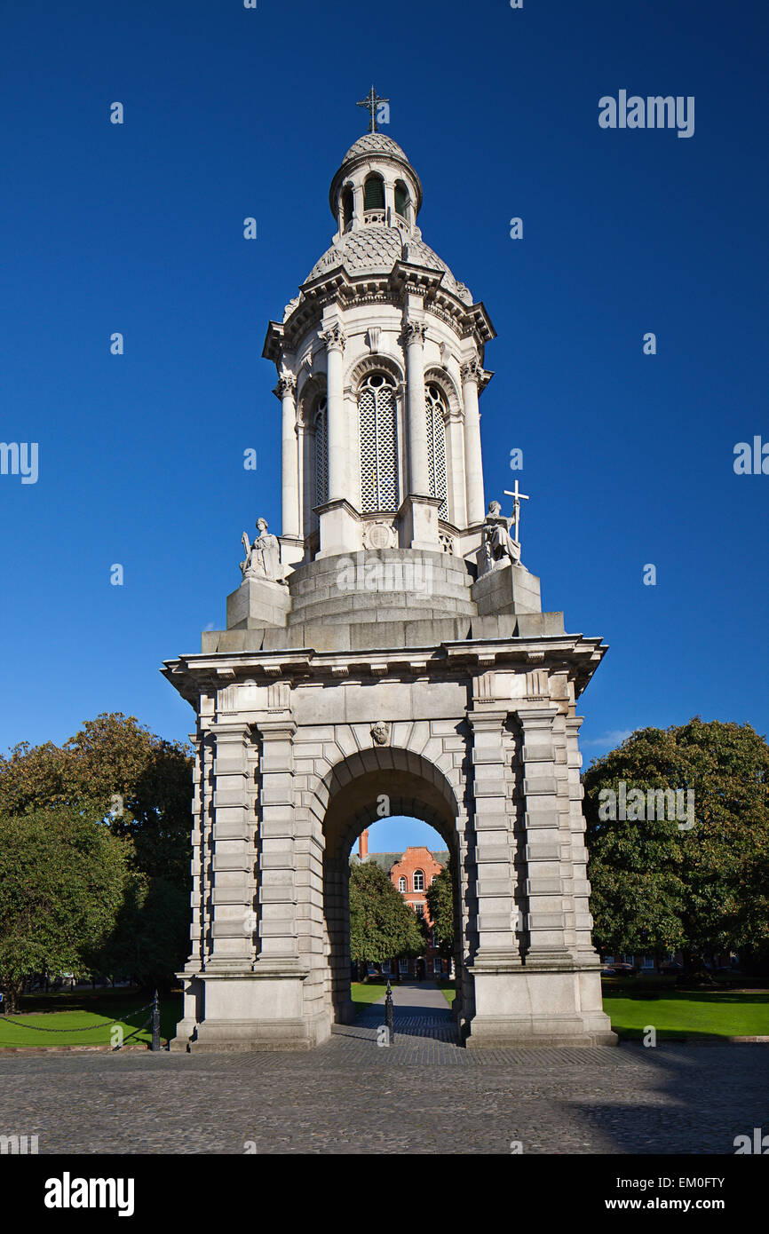 Campanile Bell Tower At Trinity College; Dublin County Dublin Ireland ...