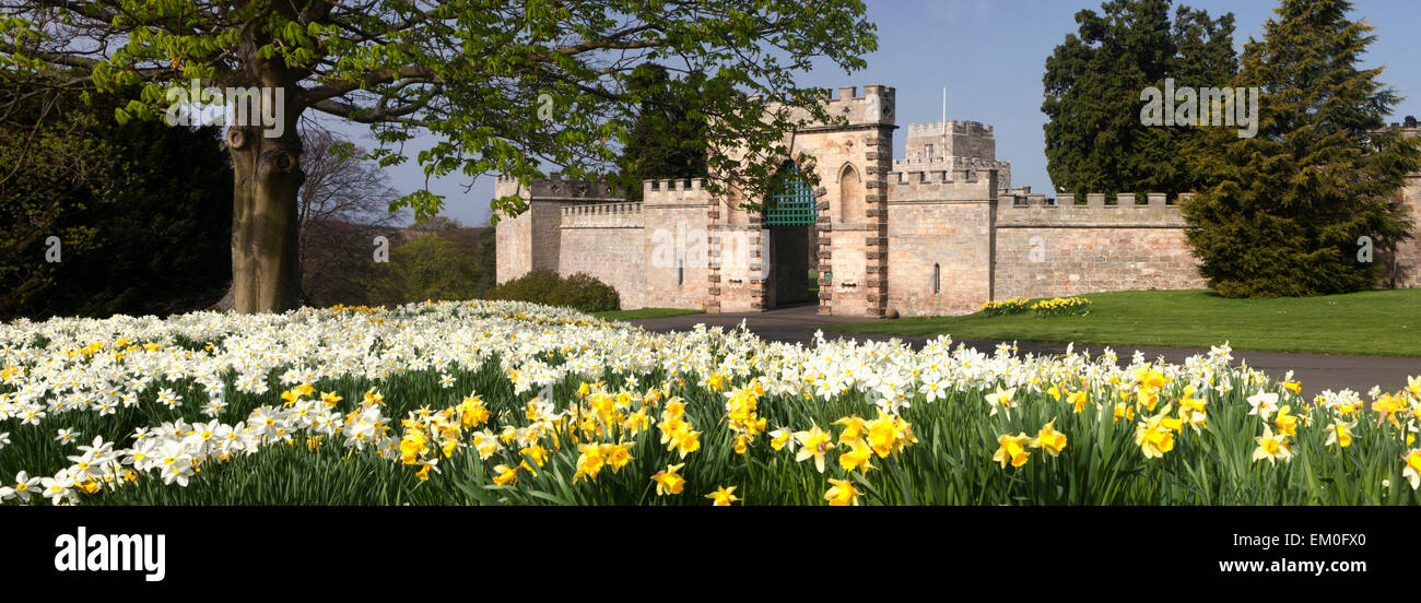 Flowers And The Entrance Gate To Ford Castle; Ford Northumberland ...