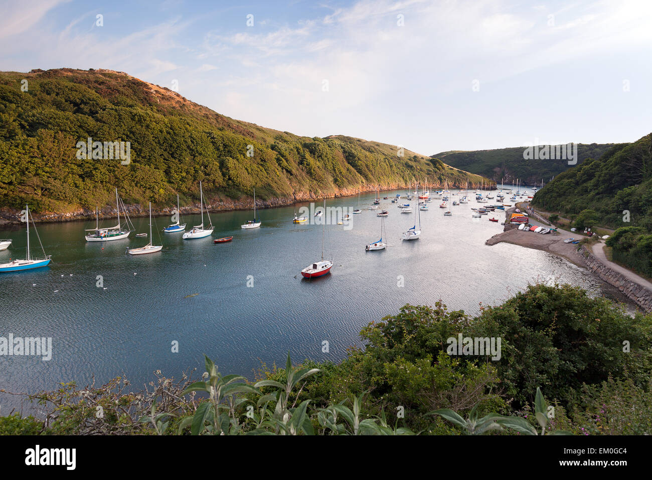 Harbour of Solva, Pembrokeshire, Wales Stock Photo - Alamy