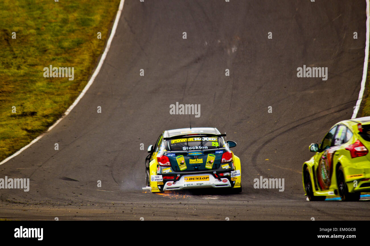 Chris Stockton in the Power Maxed Racing Chevrolet car grounding at ...