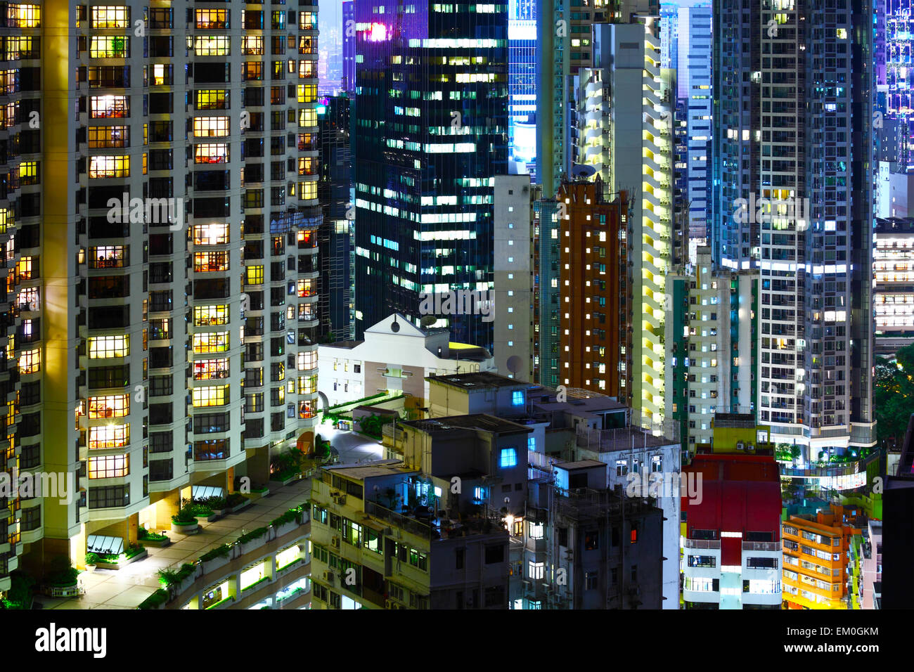 Apartment building in Hong Kong Stock Photo - Alamy