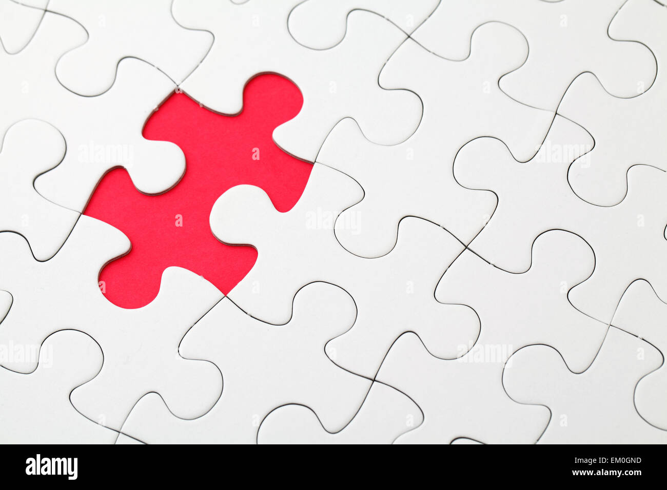 Missing puzzle piece Stock Photo - Alamy