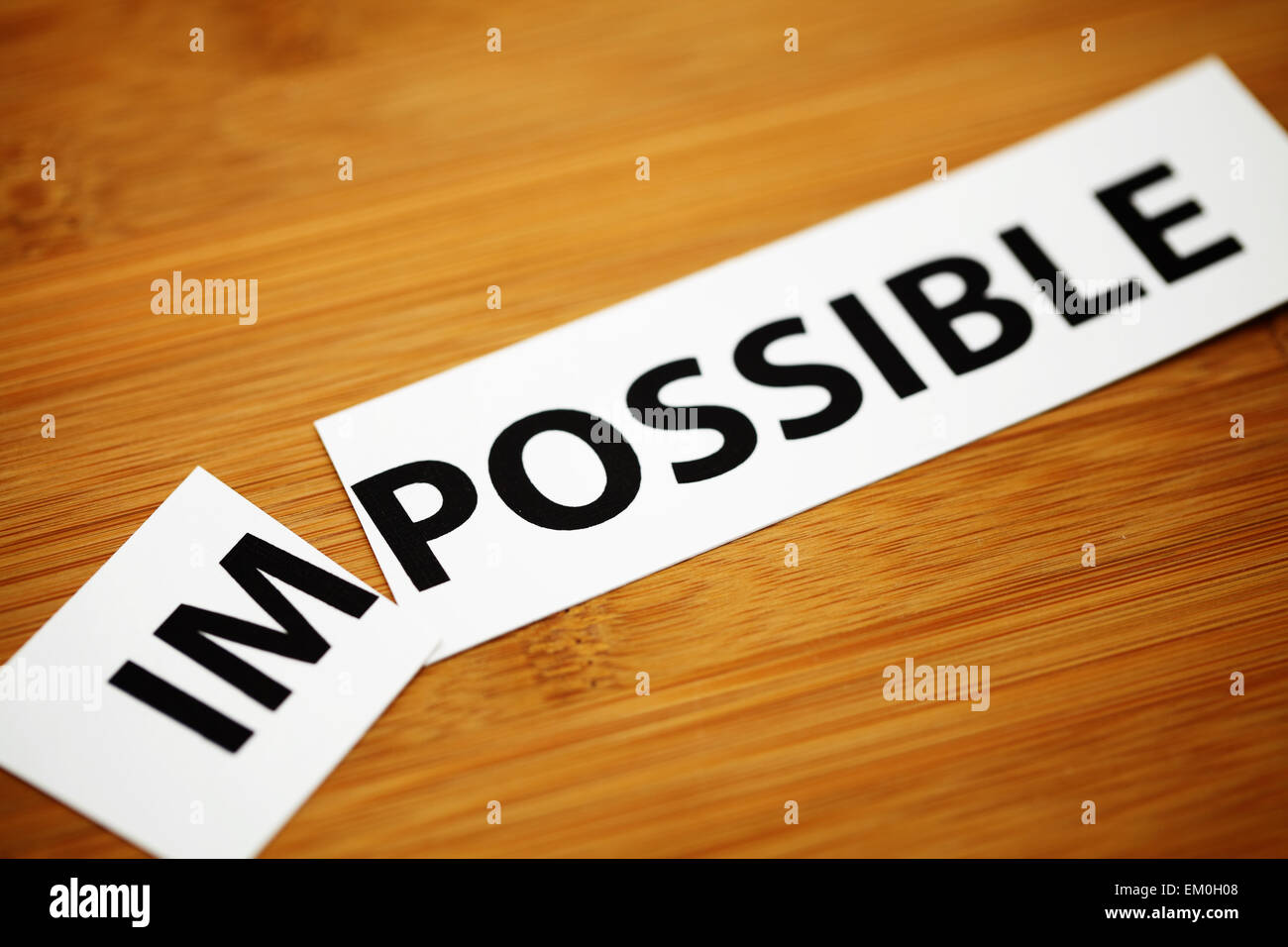 Impossible change to possible Stock Photo - Alamy