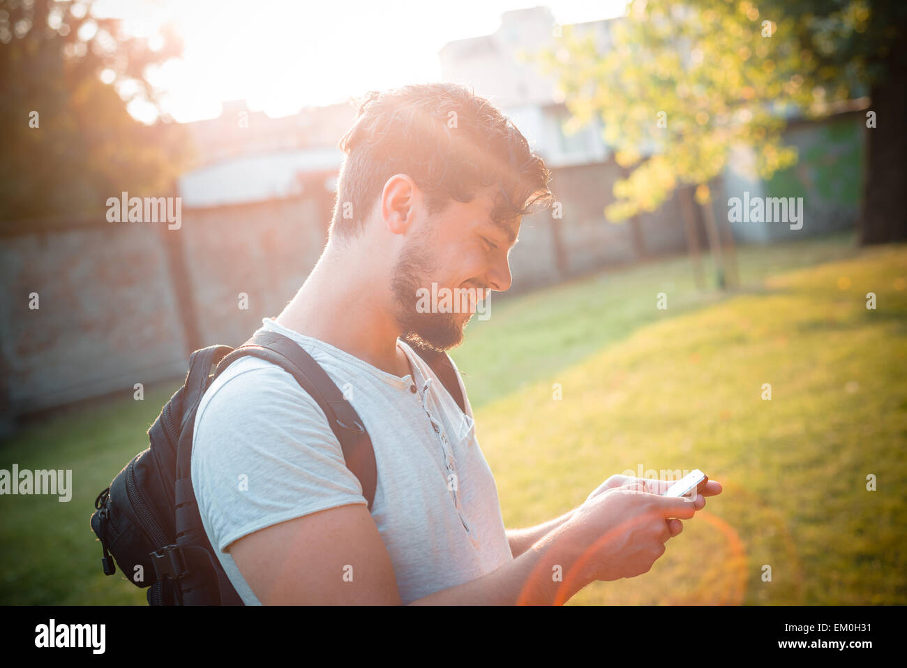 stylish man on the phone Stock Photo - Alamy