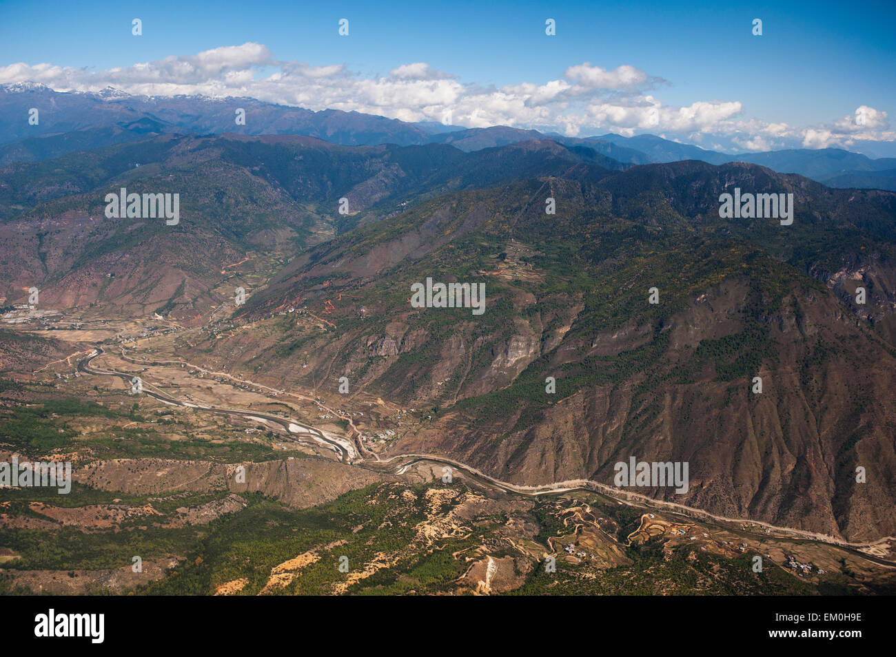 A View Of Paro Valley; Paro Valley Taktsang Bhutan Stock Photo - Alamy