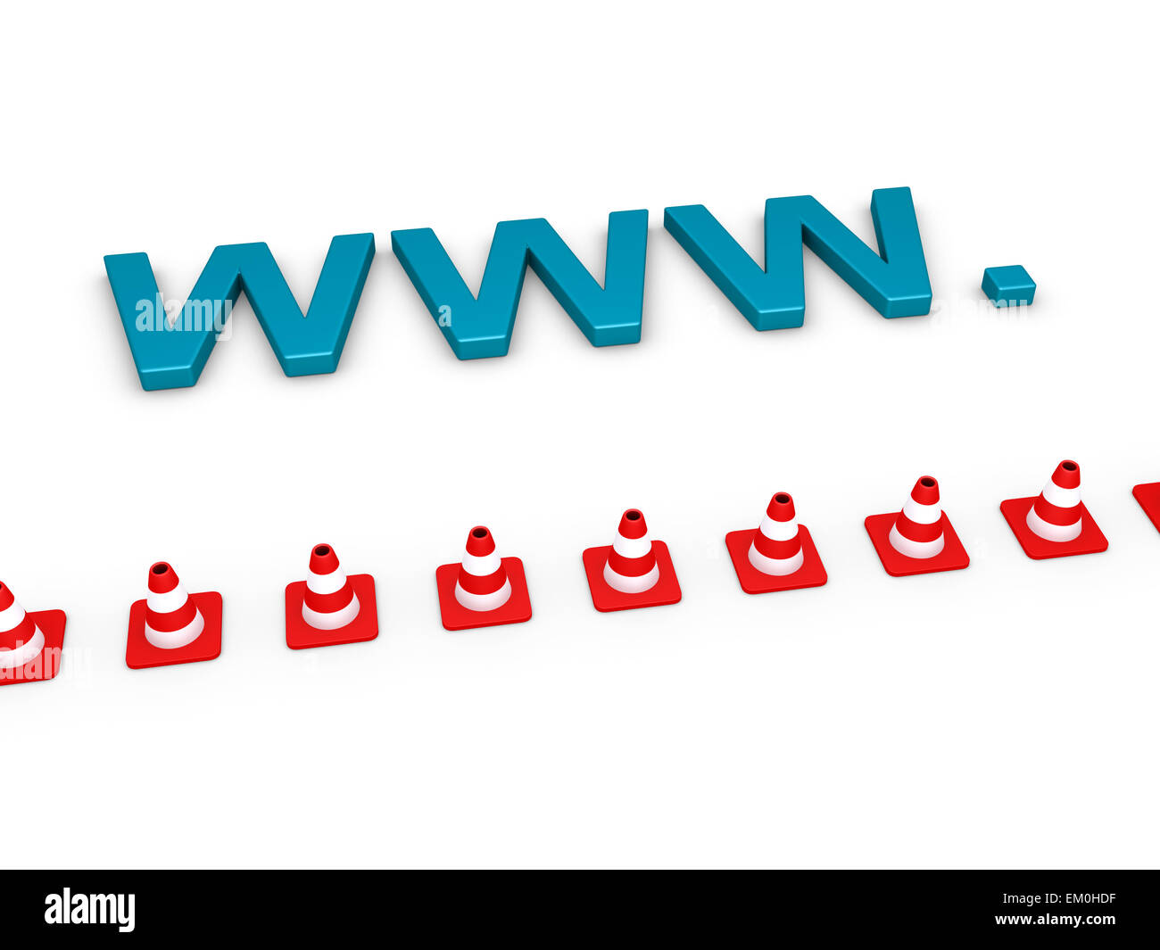 Symbol internet letters www Cut Out Stock Images & Pictures - Alamy