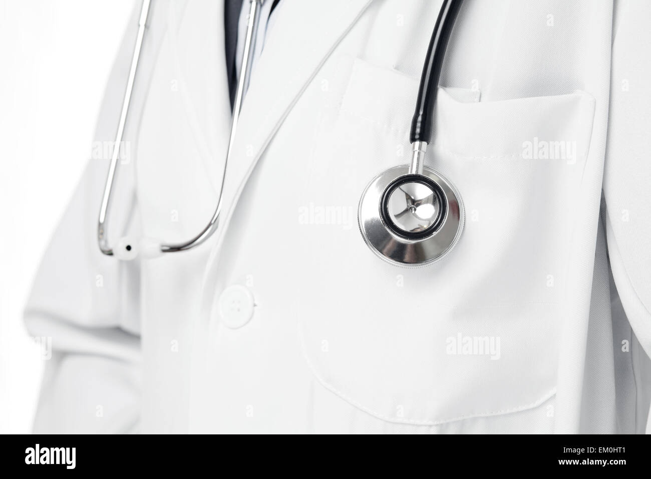 Part of the human body with doctor gown Stock Photo - Alamy