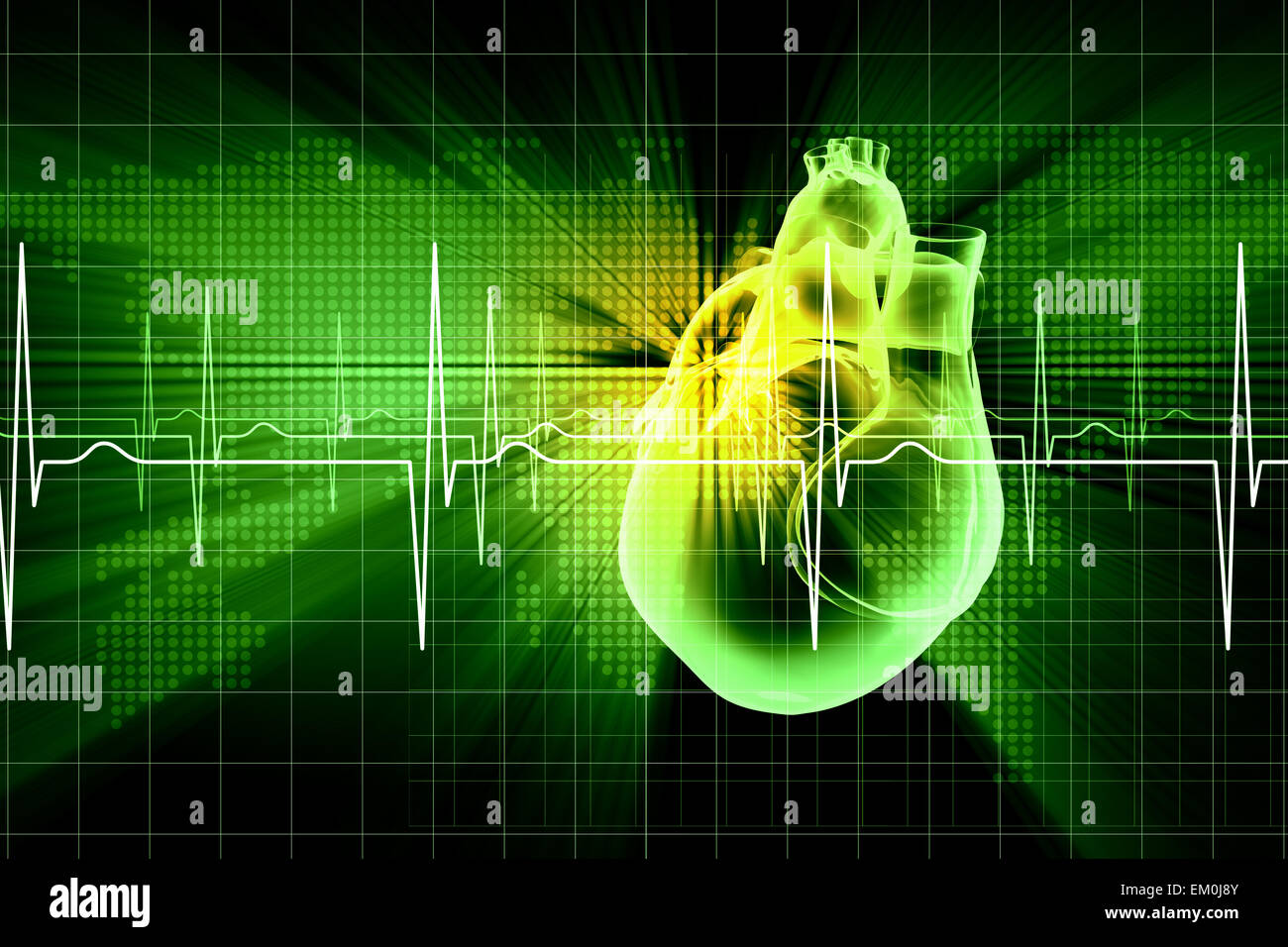 Human heart beats Stock Photo - Alamy