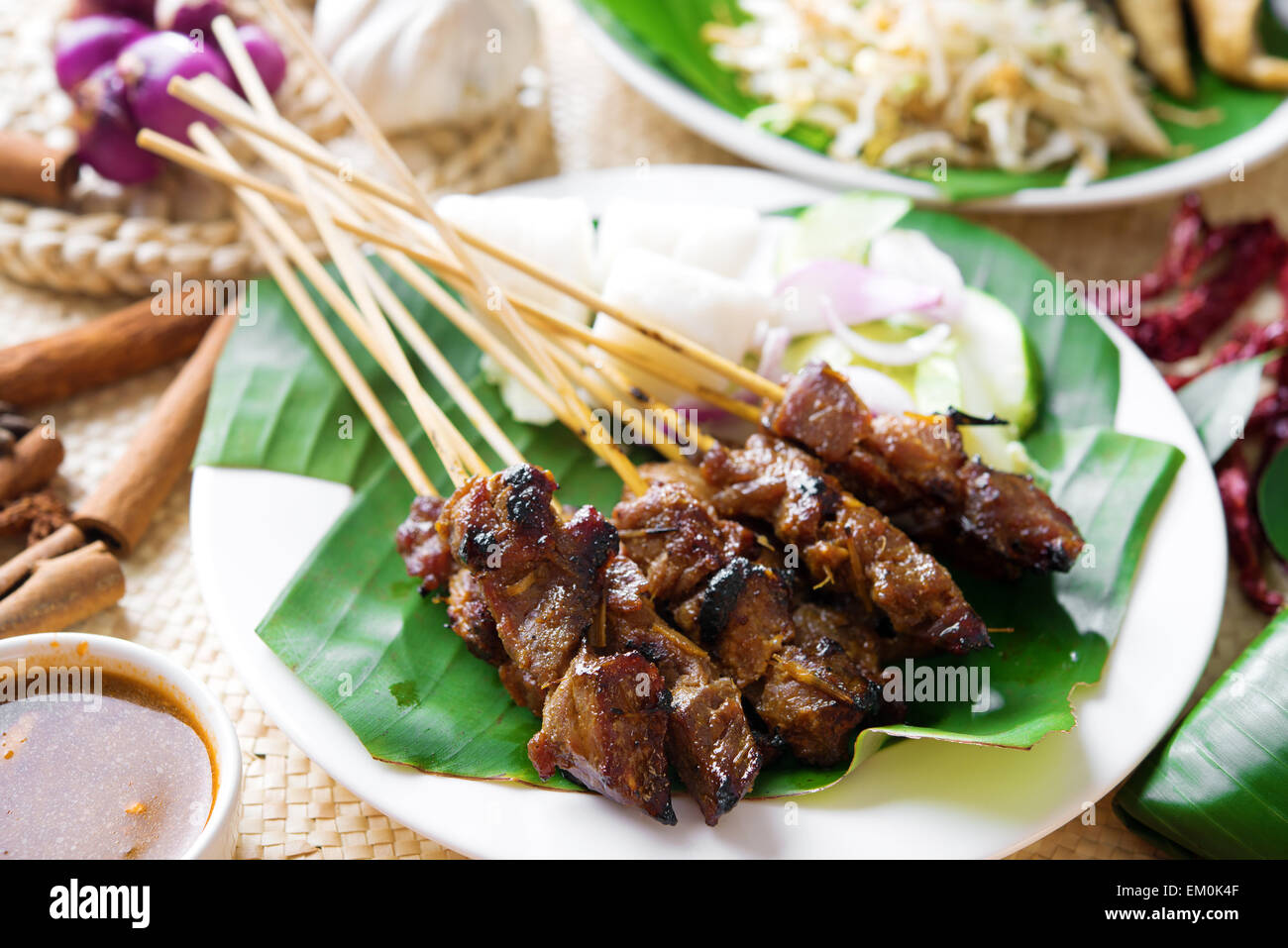 Malaysian satay hi-res stock photography and images - Alamy