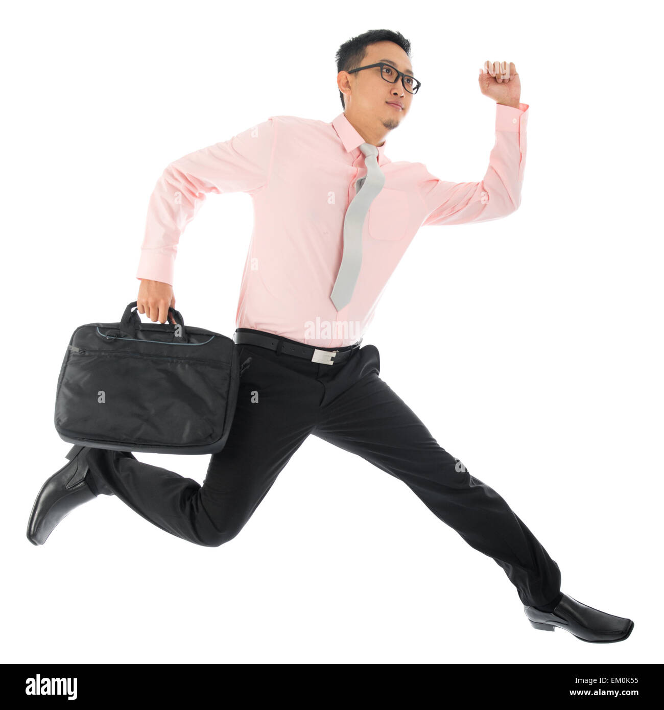 Asian guy running Cut Out Stock Images & Pictures - Alamy