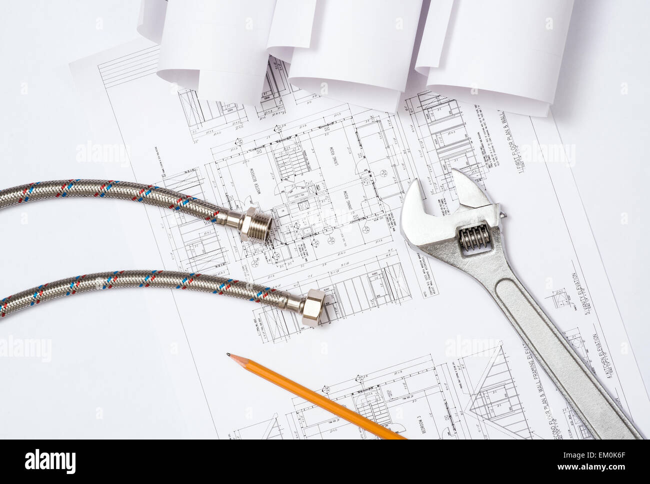 House plumbing scheme hi-res stock photography and images - Alamy
