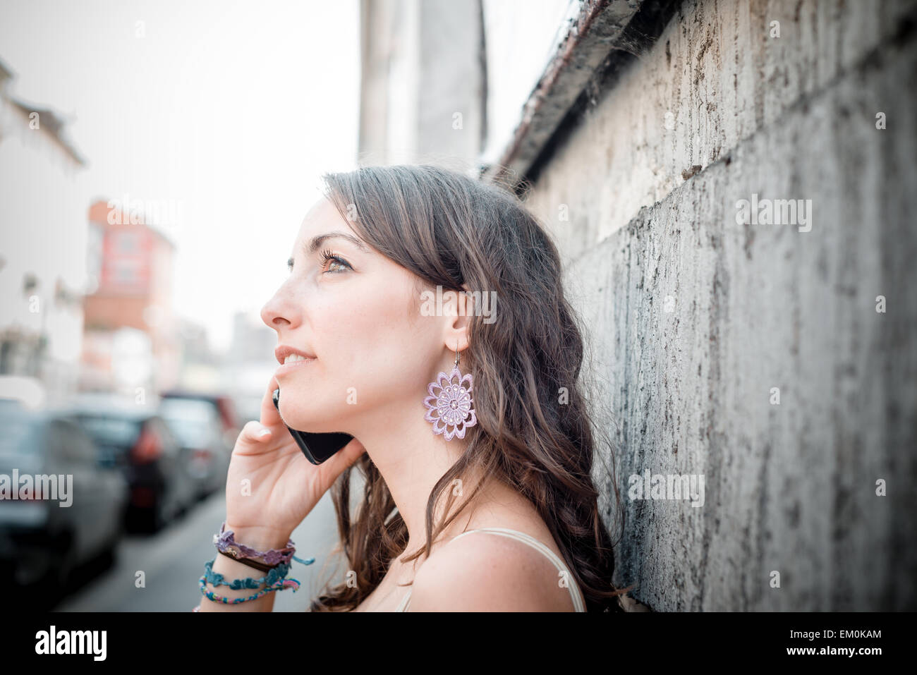 beautiful woman on the phone Stock Photo - Alamy
