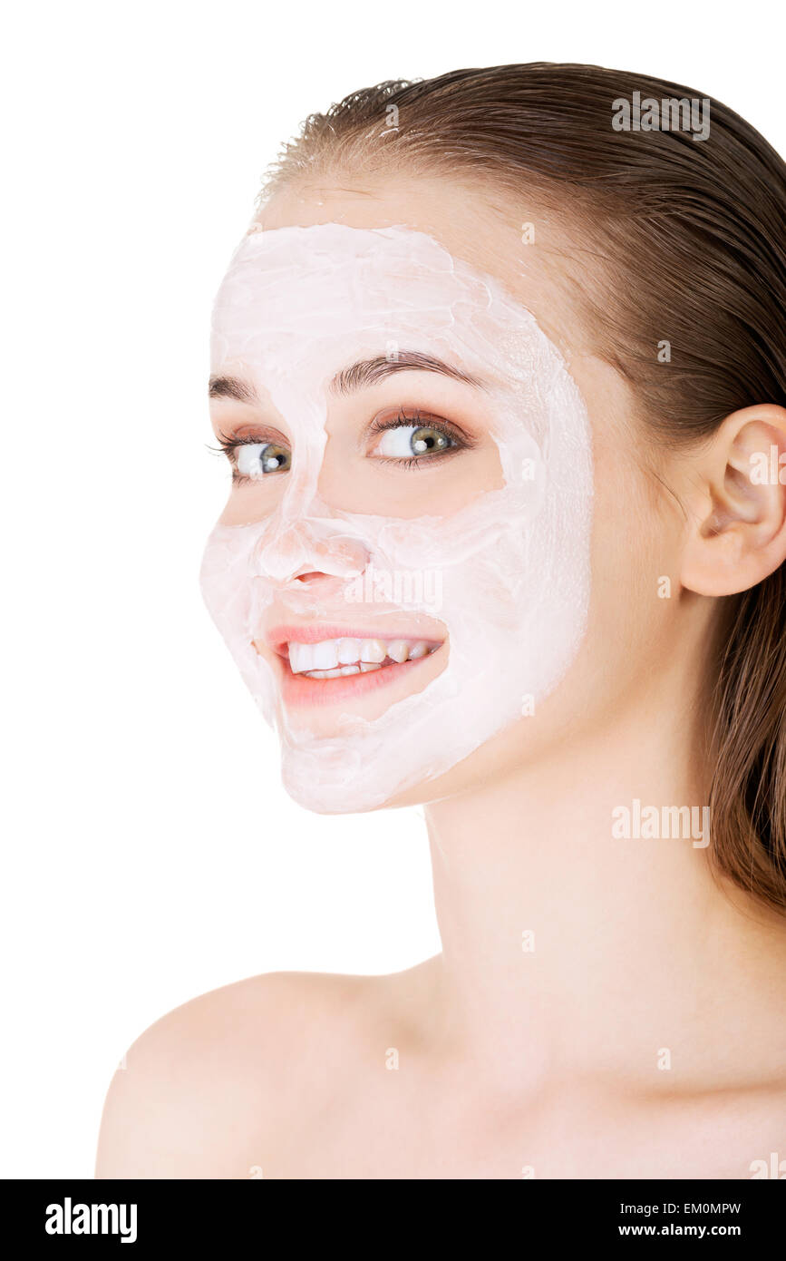 Woman and mud mask hi-res stock photography and images - Alamy
