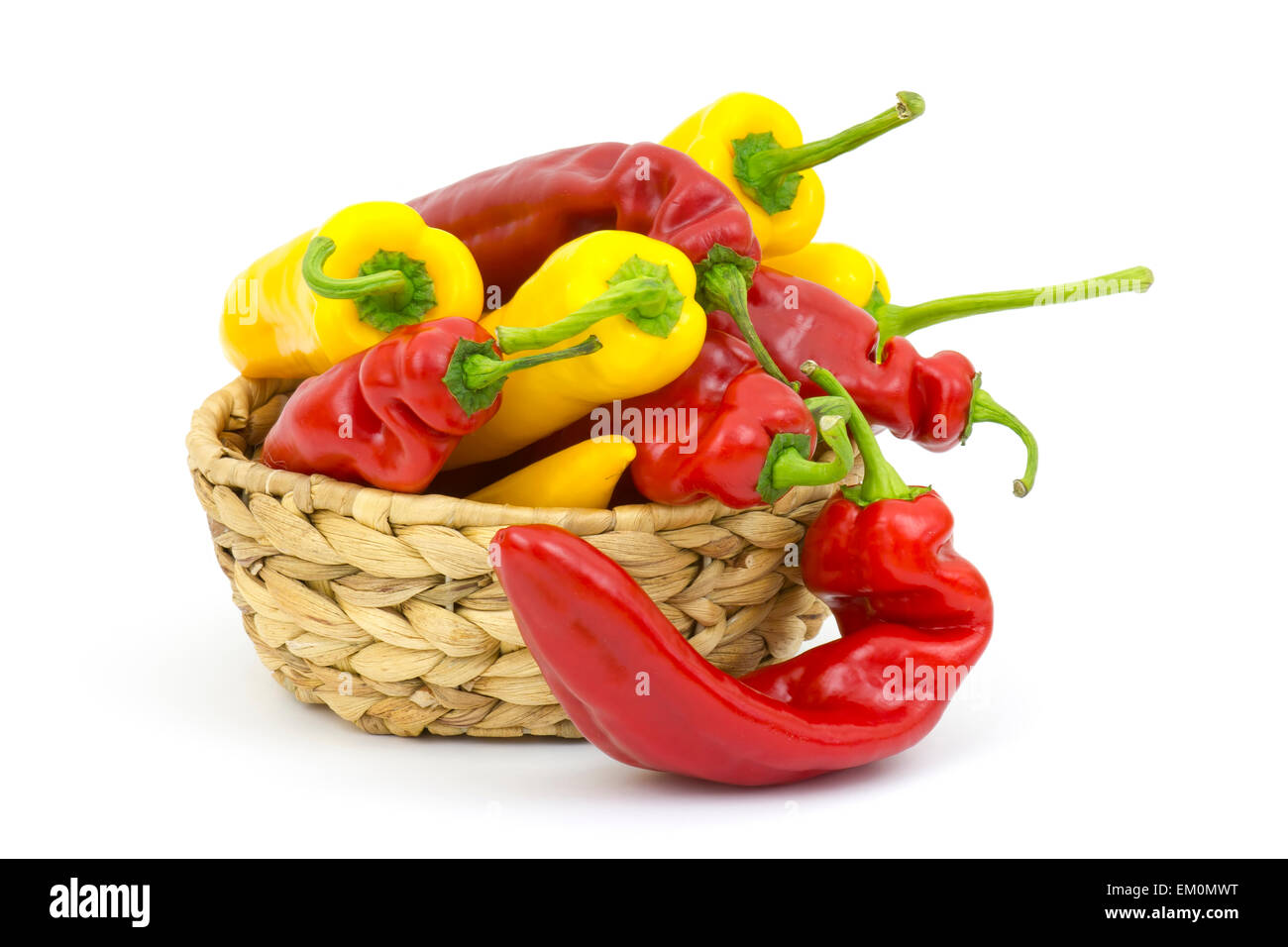 Sweet peppers isolated in Cut Out Stock Images & Pictures - Alamy