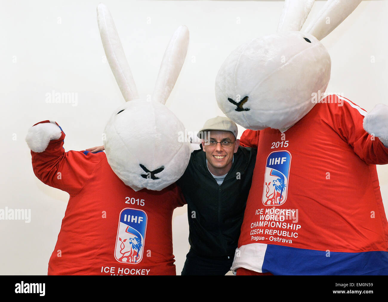 Bob and Bobek, mascots of the 2015 IIHF World Championship, that will ...