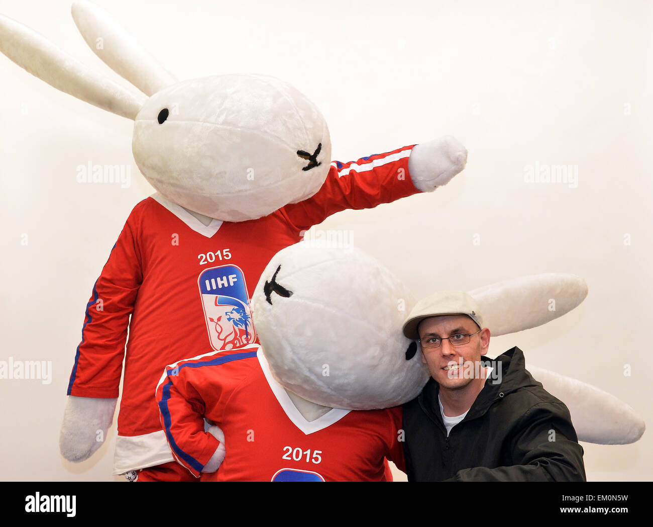 Bob and Bobek, mascots of the 2015 IIHF World Championship, that will ...