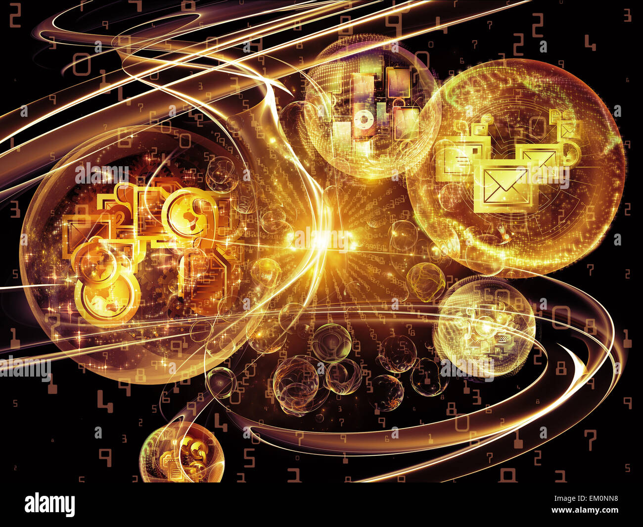 Acceleration of Information Stock Photo - Alamy