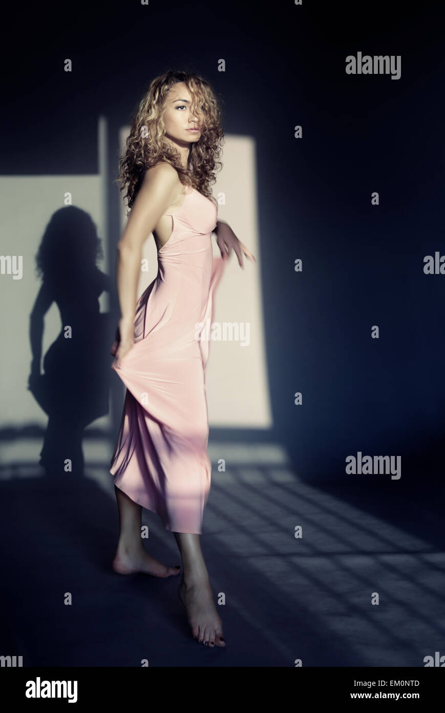 Dance with shadow Stock Photo - Alamy