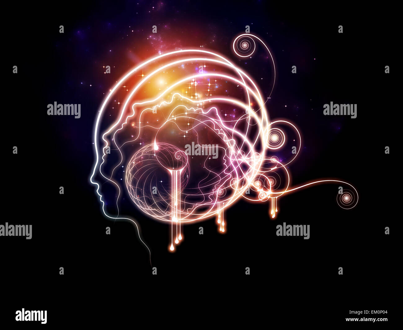 Glow of Inner Thoughts Stock Photo - Alamy