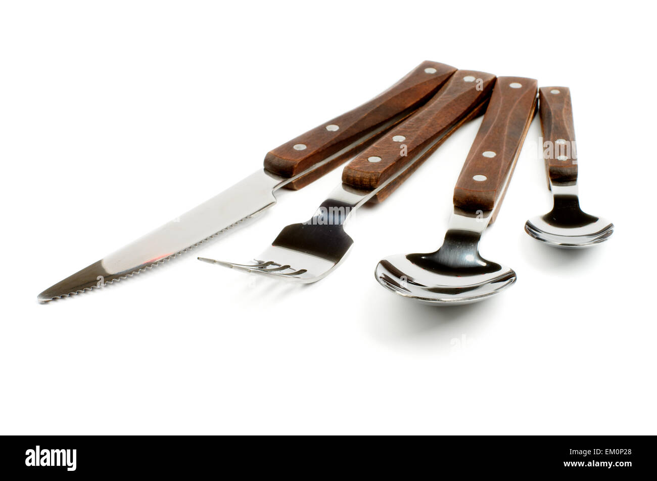 Set kitchen objects fork Cut Out Stock Images & Pictures - Alamy