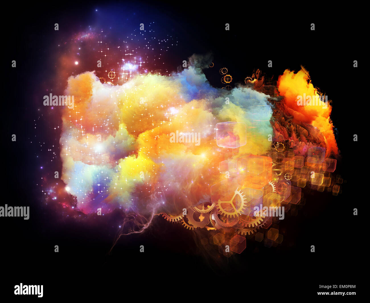 Lights of Design Nebulae Stock Photo - Alamy