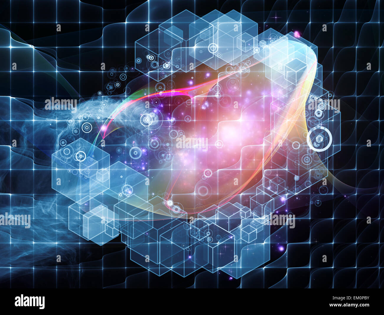 Lights of Technology Stock Photo - Alamy