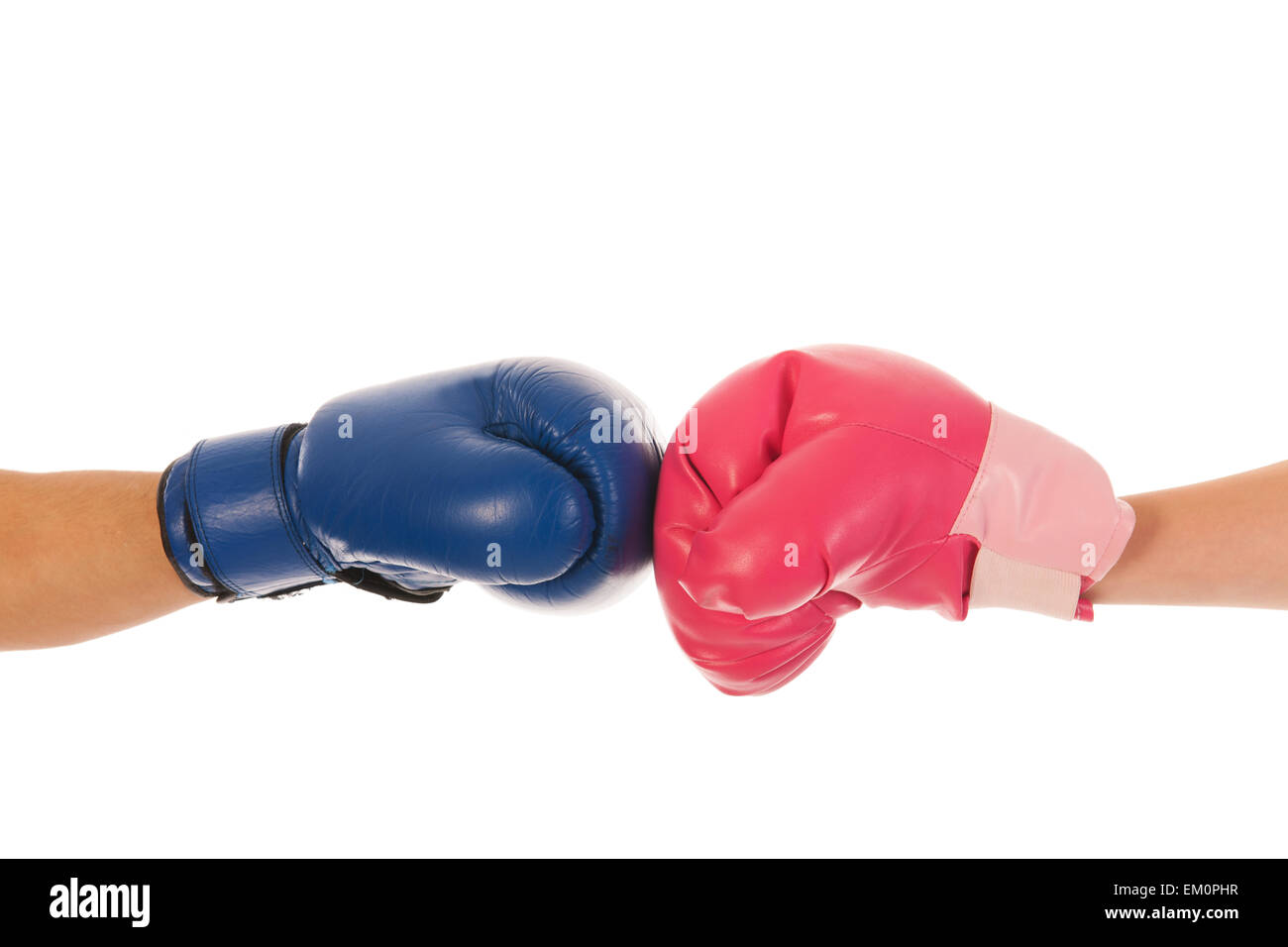 Boxing man and woman Stock Photo - Alamy