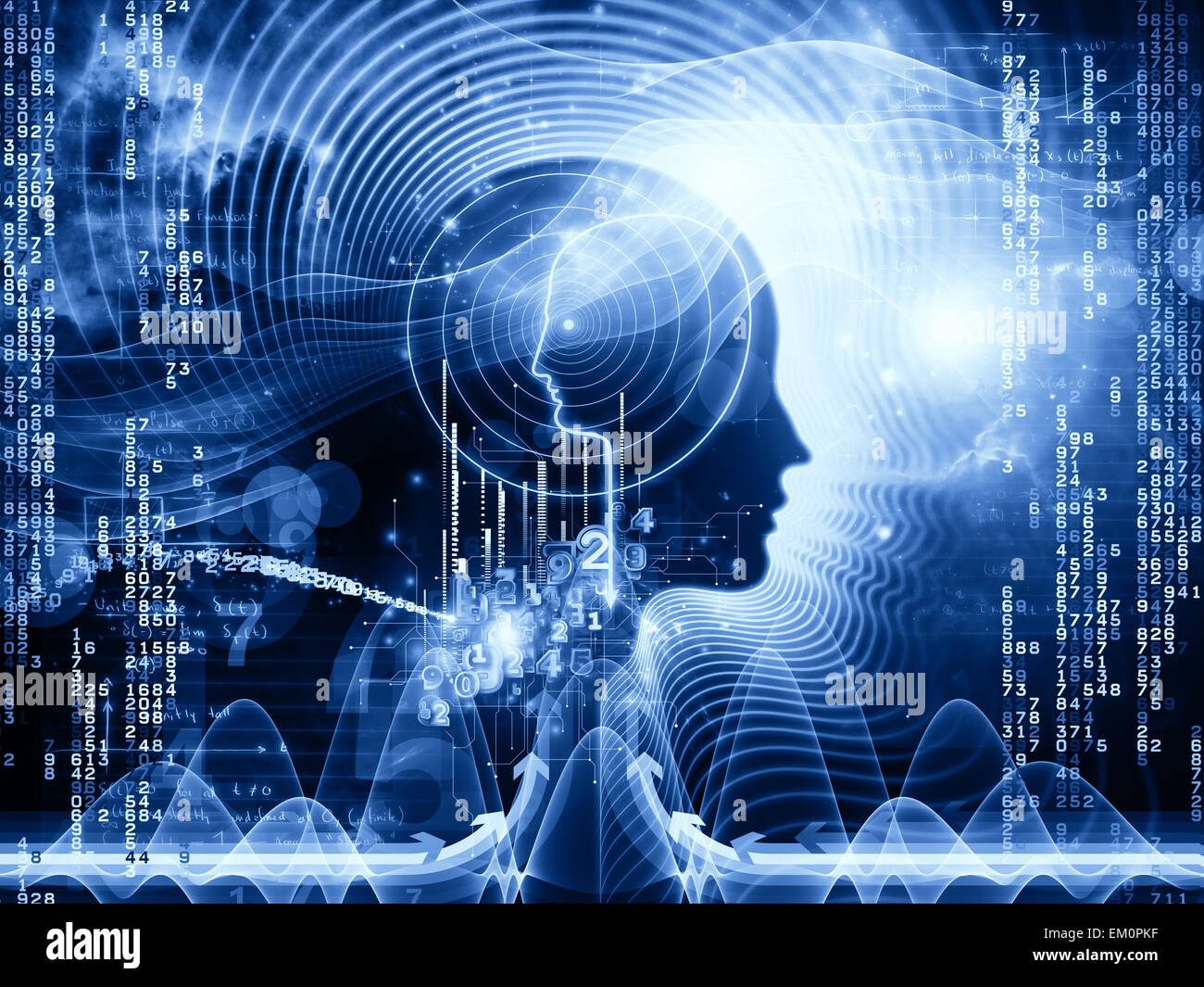 Numbers of Human Mind Stock Photo - Alamy