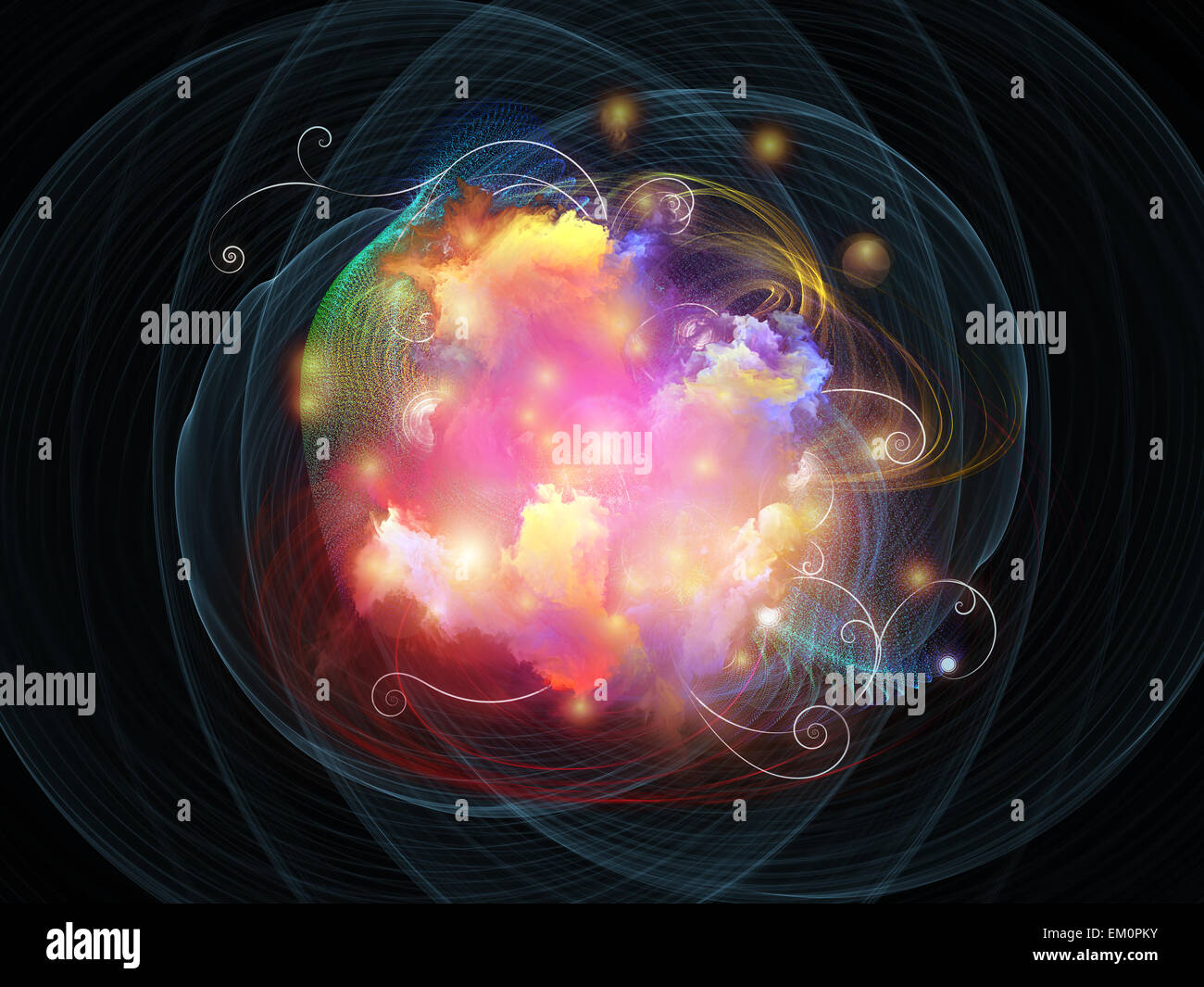 Energy of Color Burst Stock Photo - Alamy