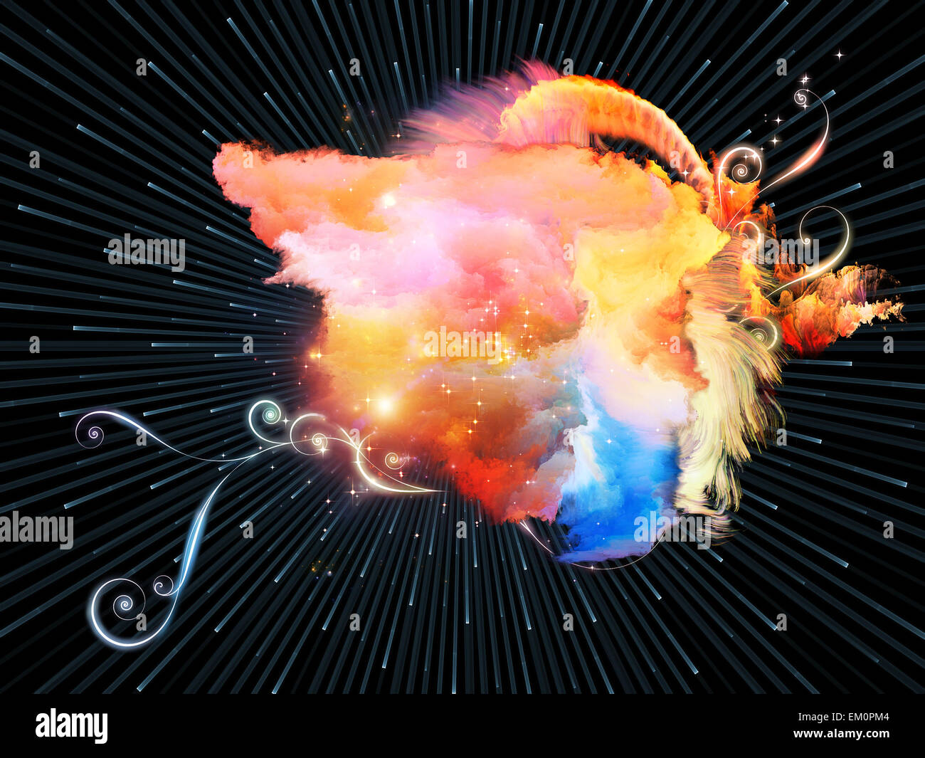 Conceptual Color Burst Stock Photo - Alamy