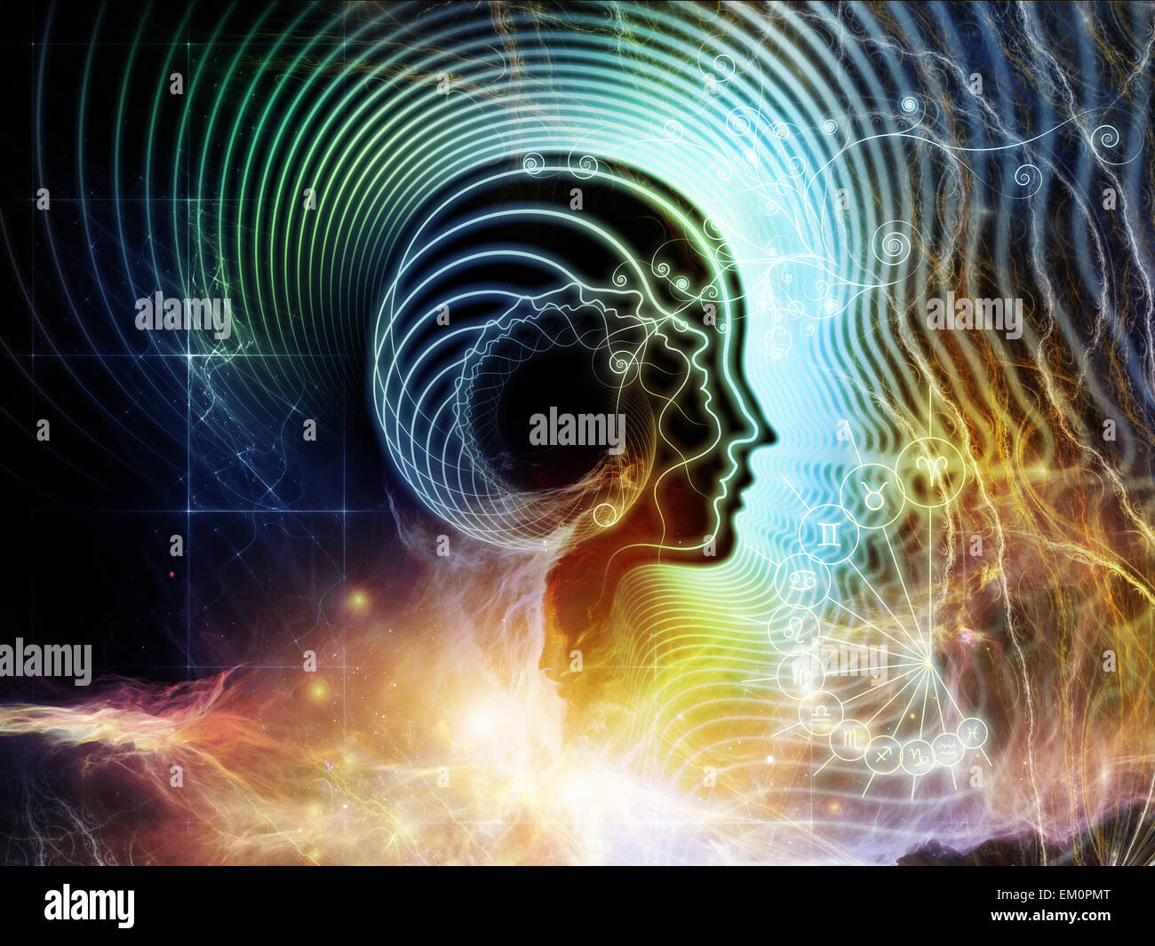 Energy of Human Mind Stock Photo - Alamy