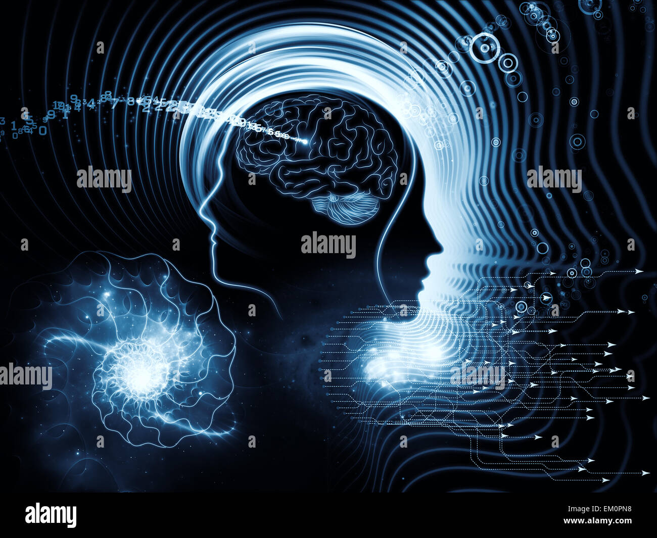 Elements of Human Mind Stock Photo - Alamy